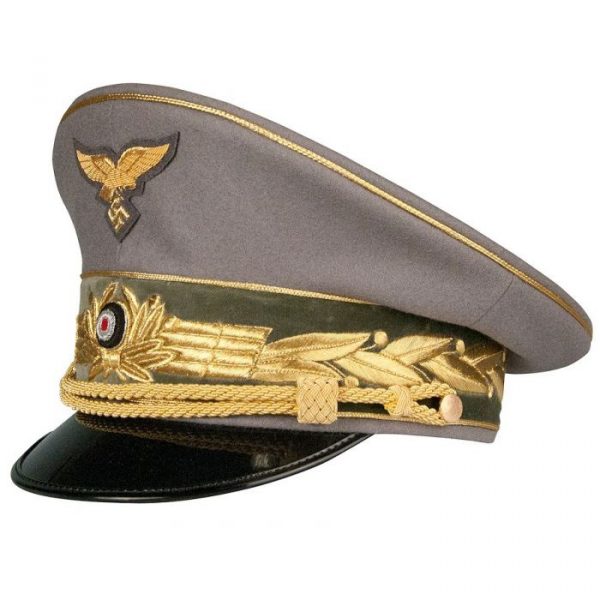 GERMAN HERMANN GORING VISOR CAP - WARSTUFF.COM