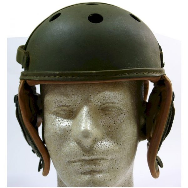 ORIGINAL AMERICAN WW2 M38 LEATHER TANKER HELMET by Rawlings Size 7 3/8 ...