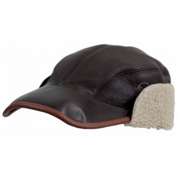 USAAF B2 SHEEPSKIN LEATHER FLYING CAP - WARSTUFF.COM