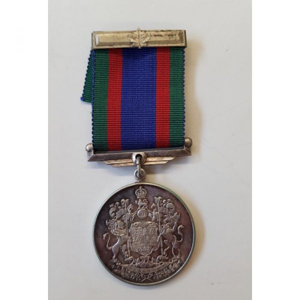 1939-1945 CANADIAN WW2 VOLUNTEER SERVICE SILVER WAR MEDAL WITH CLASP ...