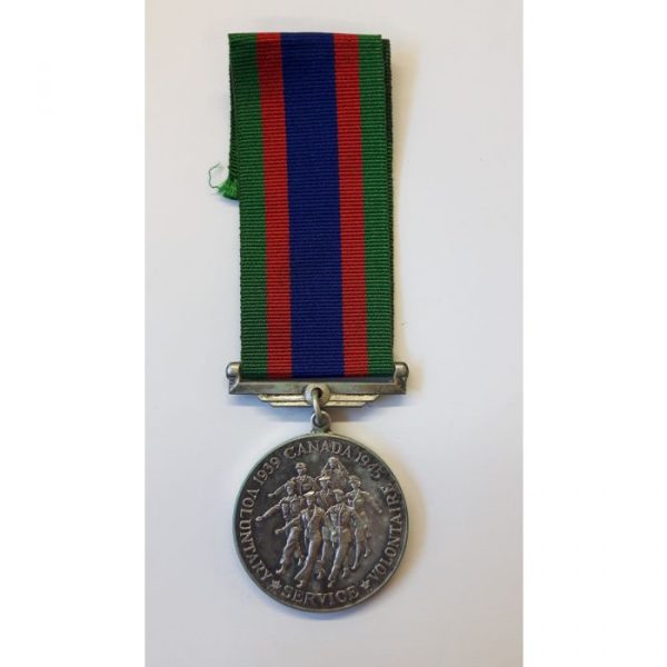 1939-1945 CANADIAN WW2 VOLUNTEER SERVICE SILVER WAR MEDAL AND BOX ...