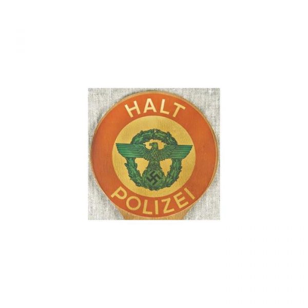 GERMAN HALT POLIZEI STOP SIGN - WARSTUFF.COM