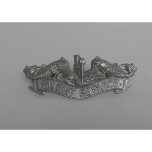 AMERICAN WW2 NAVY SUBMARINE SERVICE BADGE WITH SILENT SERVICE RIBBON ...