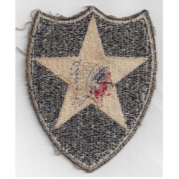 AMERICAN WWII 2nd INFANTRY DIVISION BADGE – ORIGINAL - WARSTUFF.COM