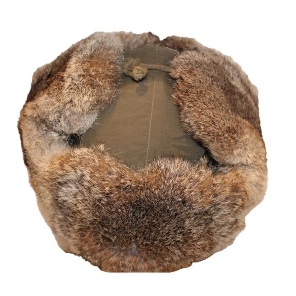 WAFFEN SS OFFICER RUSSIAN FRONT FUR HAT PELZMUTZE - WARSTUFF.COM